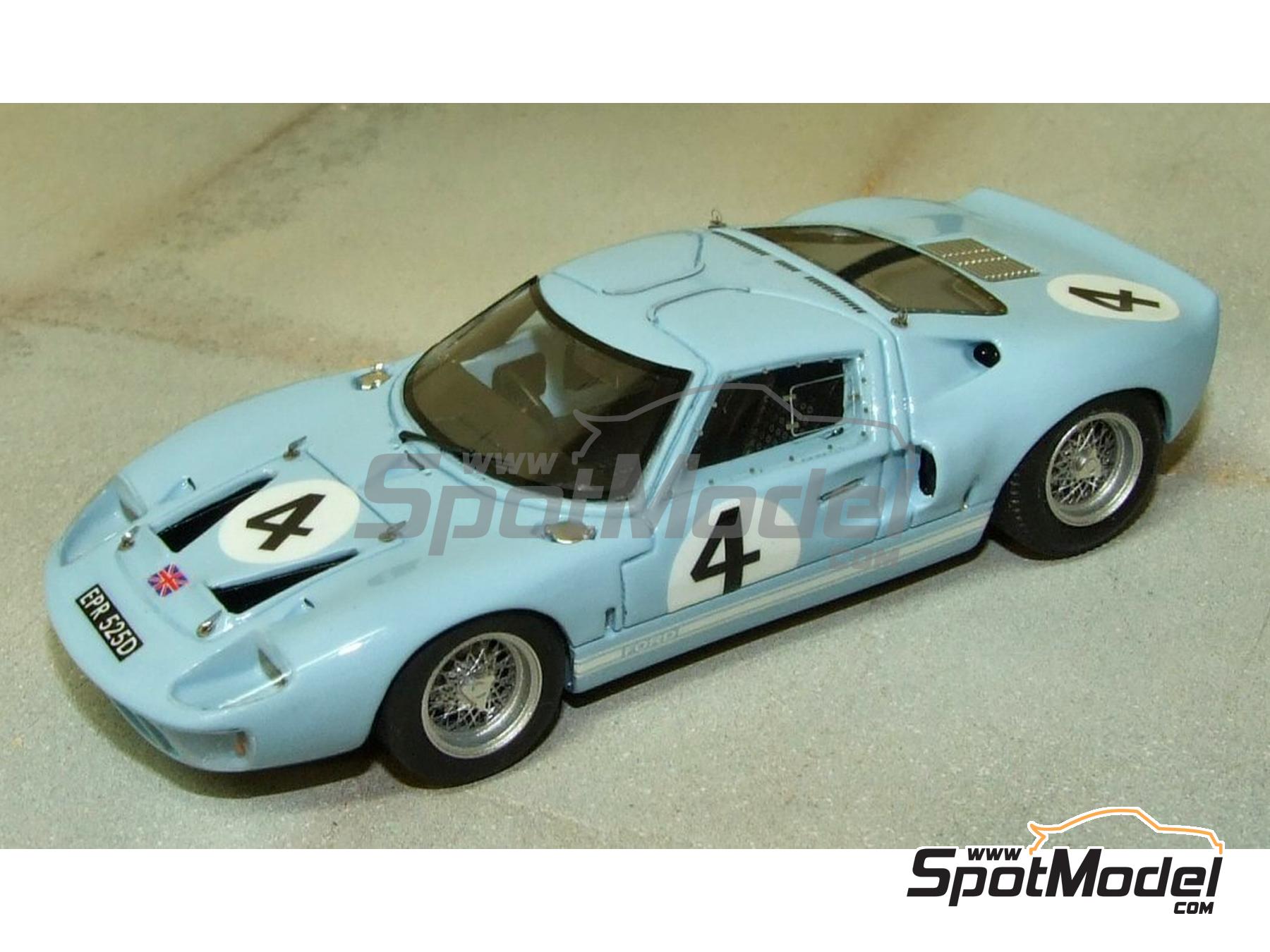 Marsh Models MM264: Car scale model kit 1/43 scale - Ford GT40 Ford English Team #4 - Chris Amon ...